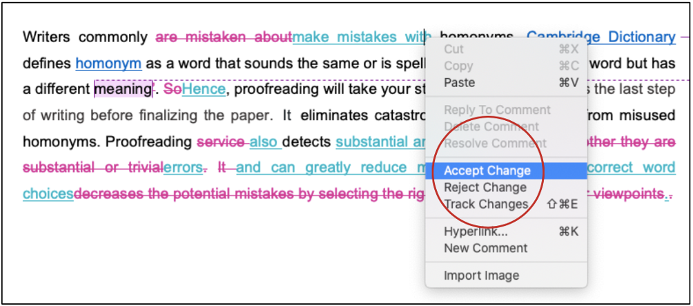How To Accept And Reject Tracked Changes In Microsoft Word